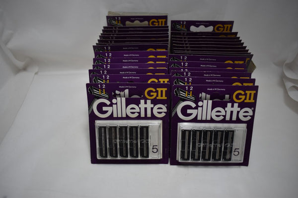 Gillette GII / TRAC II ORIGINAL (VERSION 1972) RAZOR BLADE REFILLS, 5 ...